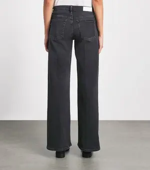 RE-DONE Laurel Mid-rise Wide-leg Jeans