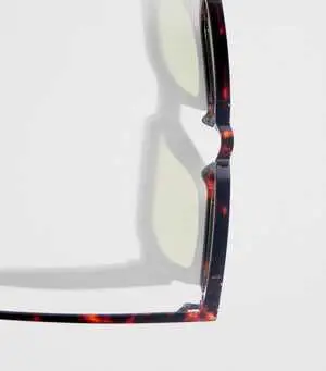 Le Specs Tension Rectangle Sunglasses - Brown