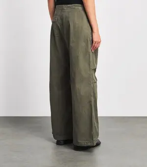 RE-DONE Cotton-blend Outer Cargo Trousers