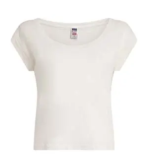RE-DONE Cotton Cropped Frankie T-shirt
