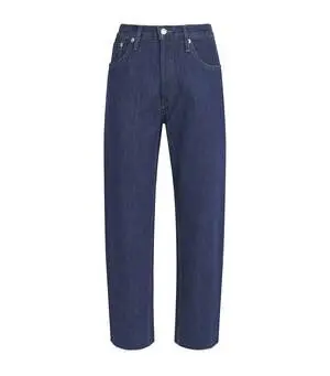 RE-DONE Nico Mid-rise Barrel-leg Jeans - Blue