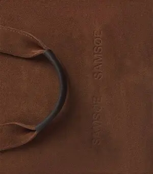 SAMSØE SAMSØE Suede Sadulwich Tote Bag