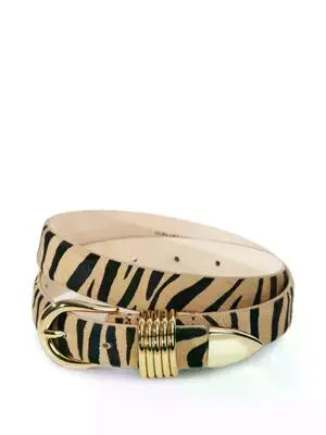 DEHANCHE Hollyhock Zebra-print Belt