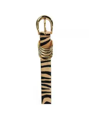 DEHANCHE Hollyhock Zebra-print Belt