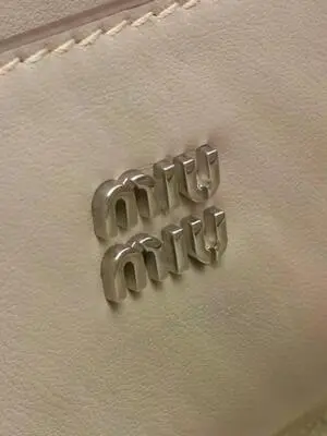 Miu Miu Ivy Tote Bag Neutrals