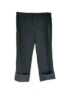 ANN DEMEULEMEESTER VINTAGE Straight-leg Cuffed Trousers