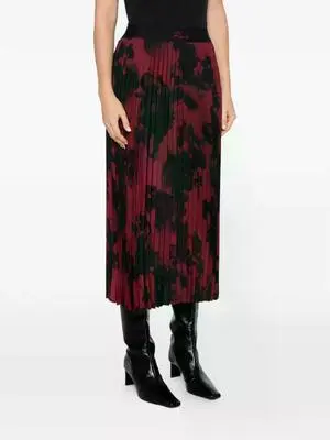 Karl Lagerfeld Floral-print Pleated Skirt