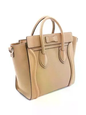 Celine 2010s Nano Luggage Handbag - Neutrals