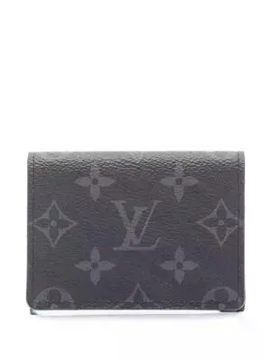 LOUIS VUITTON 2021s Monogram Eclipse Card-holder - Black