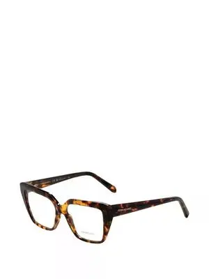 FERRAGAMO Tortoiseshell-effect Cat-eye Frame Glasses - Brown