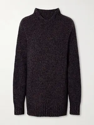 Khaite Novis Cashmere Mélange Sweater - Brown