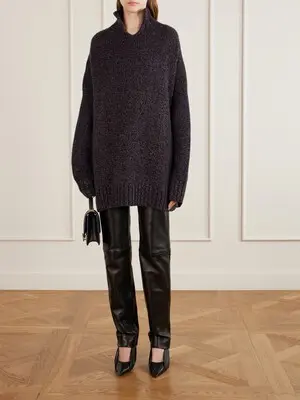 Khaite Novis Cashmere Mélange Sweater - Brown