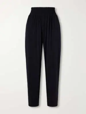 ERES Koch Pleated Stretch-jersey Track Pants - Black