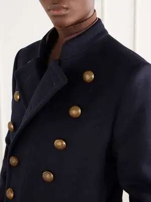 Etro Double-breasted Wool-blend Coat