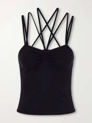 ERES Nadia Ribbed Stretch-modal Tank Top - Black