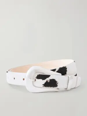 DEHANCHE Colette Calf Hair Belt - Neutrals