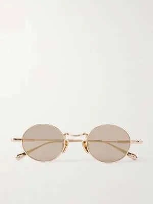 Chloé Round-frame -tone Sunglasses - Gold
