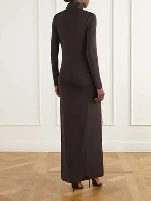COURREGES Stretch-jersey Turtleneck Maxi Dress