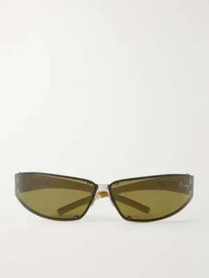 Saint Laurent Sl 963 Square-frame -tone Sunglasses - Silver