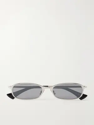 Saint Laurent Sl 934 Mia Round-frame -tone Sunglasses - Silver