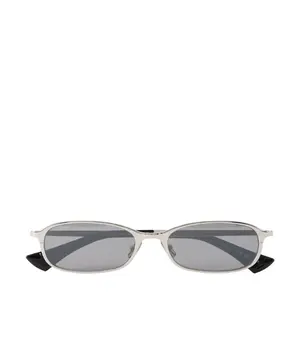 Saint Laurent Sl 934 Mia Round-frame -tone Sunglasses - Silver
