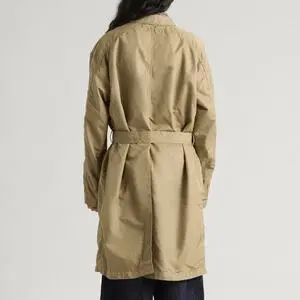 Comme Des Garçons Pleated Back Garment Treated Trench Coat