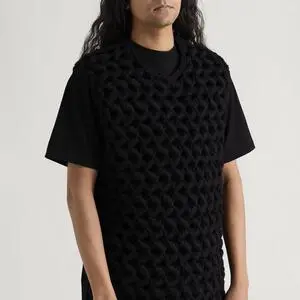 Comme Des Garçons Open Weave Crochet Vest