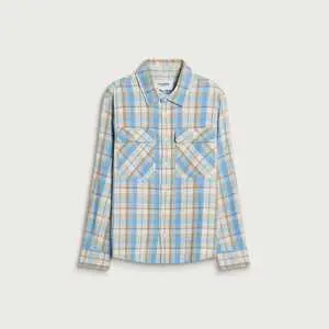 CORRIDOR Vintage Plaid Flannel Ls - Blue