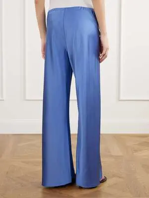 LA LIGNE Colby Satin Wide-leg Pants