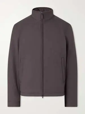 Herno Padded Twill Bomber Jacket - Brown