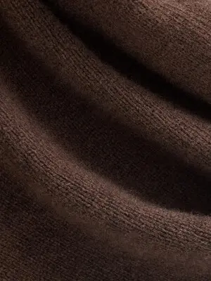 Nn07 Triangle 6623 Wool Scarf - Brown
