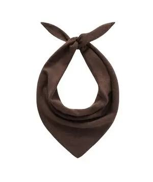 Nn07 Triangle 6623 Wool Scarf - Brown