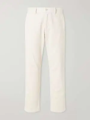 Nn07 Aden 50004 Straight-leg Organic Cotton-corduroy Trousers - Ecru