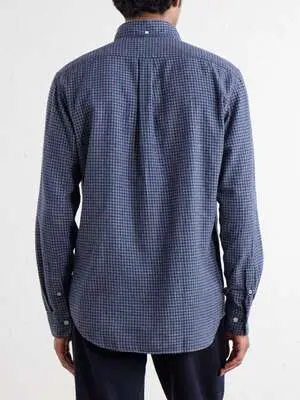Hartford Pitt Checked Cotton-flannel Shirt