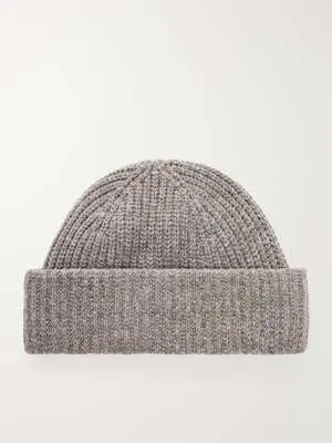 Nn07 Sailor 6650 Ribbed Wool-blend Beanie - Gray