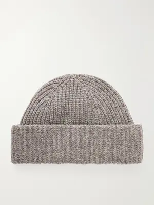 Nn07 Sailor 6650 Ribbed Wool-blend Beanie - Gray