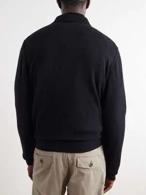 Hartford Wool And Cashmere-blend Half-zip Sweater
