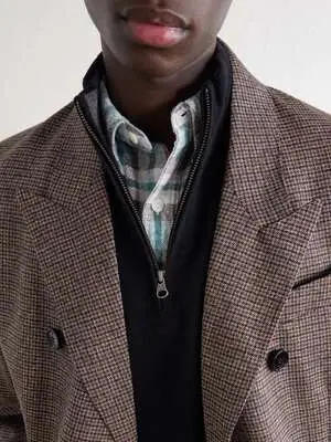Hartford Wool And Cashmere-blend Half-zip Sweater