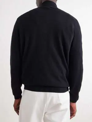 GHIAIA Cashmere Half-zip Sweater