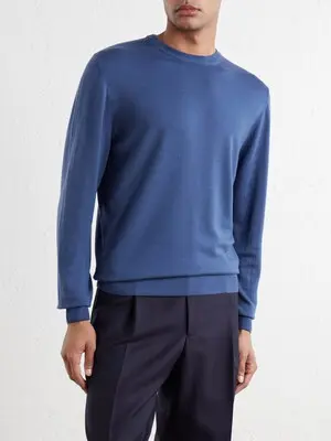 Canali Wool Sweater - Blue