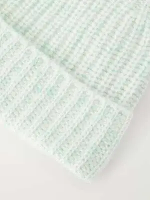 Auralee Ribbed Cashmere Beanie