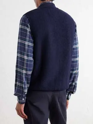 Hartford Wool-blend Felt Zip-up Gilet
