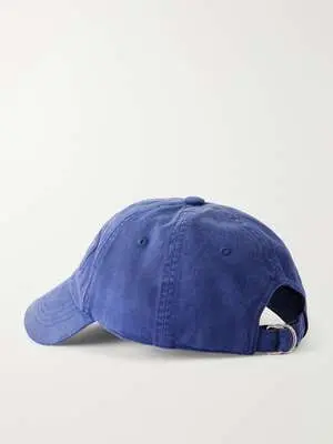 Acne Studios Logo-printed Distressed Cotton-twill Baseball Cap