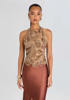 Retrofete Evolet Embroidered Dress