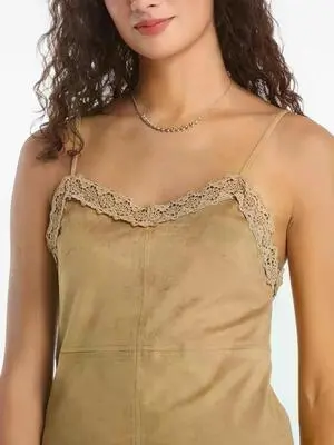 Guess Lace-trim Spaghetti-strap Mini Dress