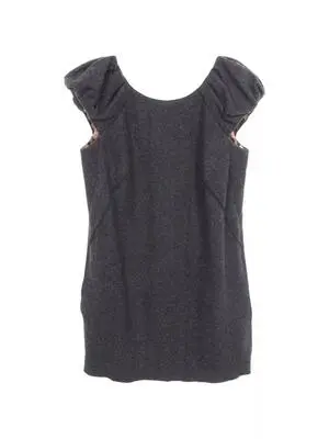 Dolce & Gabbana 2010s Herringbone Cap-sleeve Dress