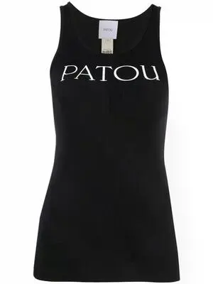 PATOU Logo-print Tank Top - Black