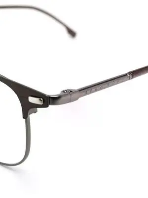 BOSS Square Metal Frame Eyeglasses