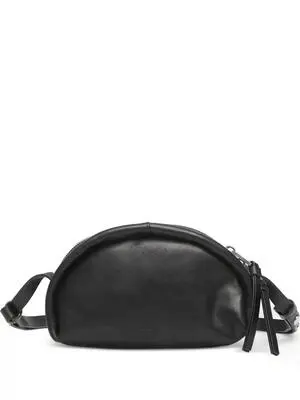 ALLSAINTS Half-moon Leather Cross Body Bag - Black