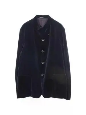 Giorgio Armani 2000s Stand Collar Velour Jacket